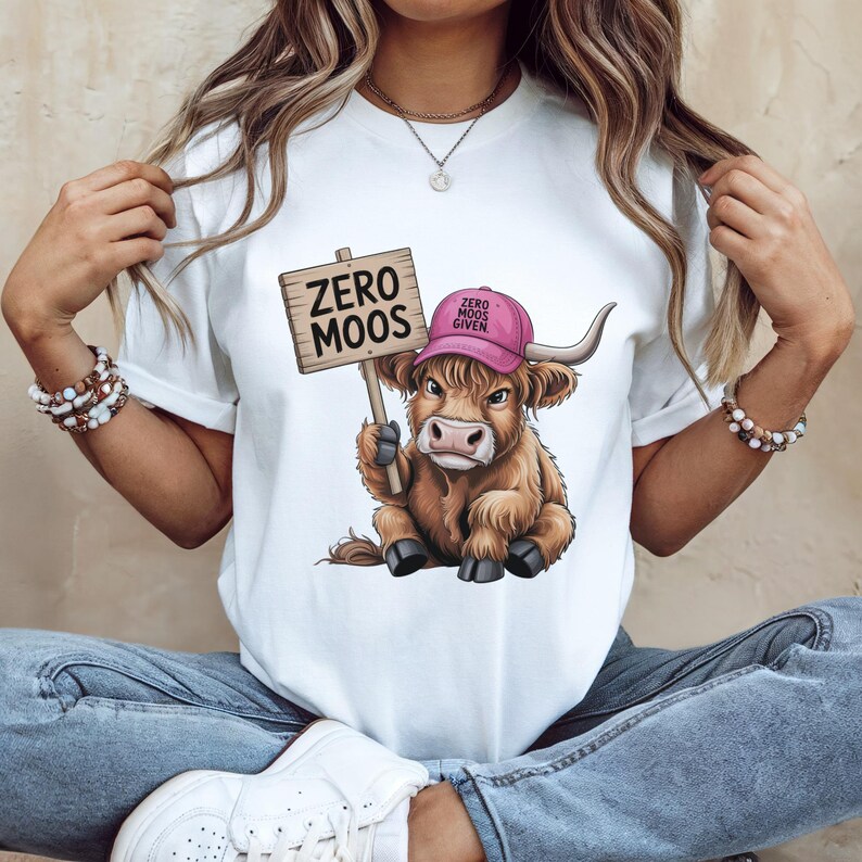 Grumpy Highland Cow Png, Cranky Png, Fluffy Cow Grumpy Humor Graphic ...