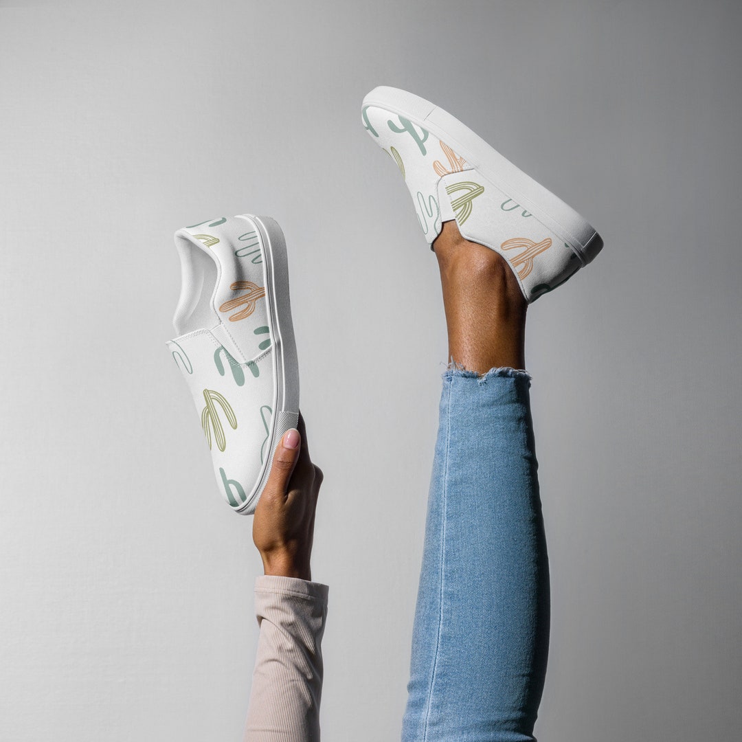 Cactus Country - Women’s Slip-on Canvas Shoes - Etsy