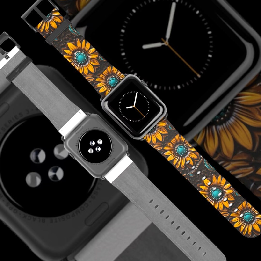 Western Apple Faux Leather Watch Band Western Accessories Gifts for Her ...