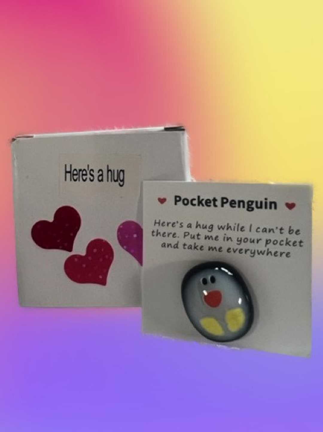 Pocket Penguin Pal Resin Pin, Cheer up Gift - Etsy