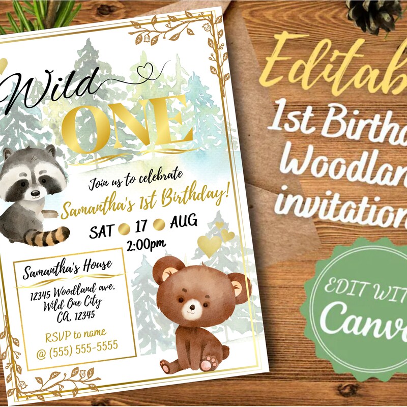 Woodland Birthday - Etsy
