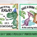 Dinosaur Party Signs, Printable Party Signs, Dinosaur Signs, Dinosaur ...