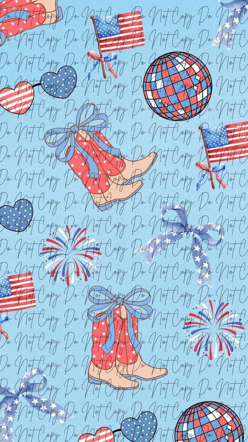 Fourth of July Western PNG - Etsy