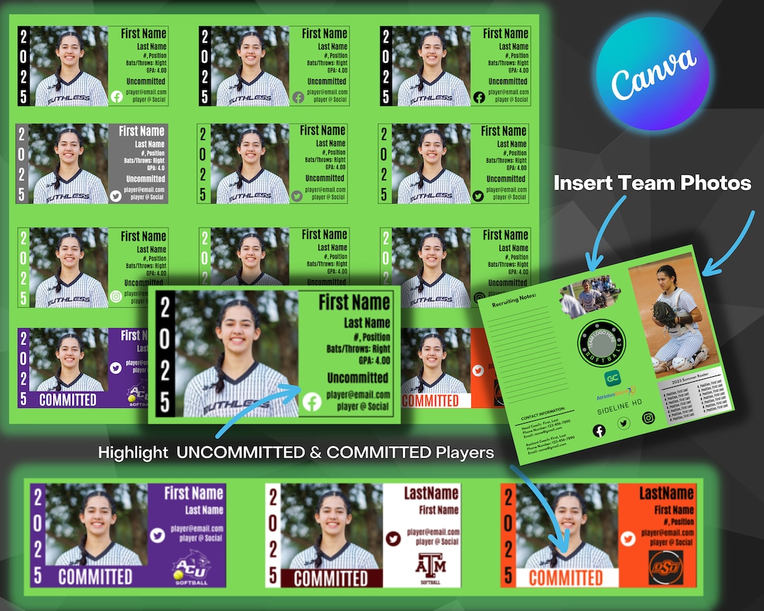 Brochure Roster Template | Travel Team Softball Roster College ...