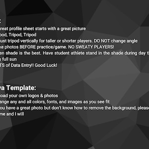 Individual Profile Sheet Photo College Recruiting | Softball Baseball ...