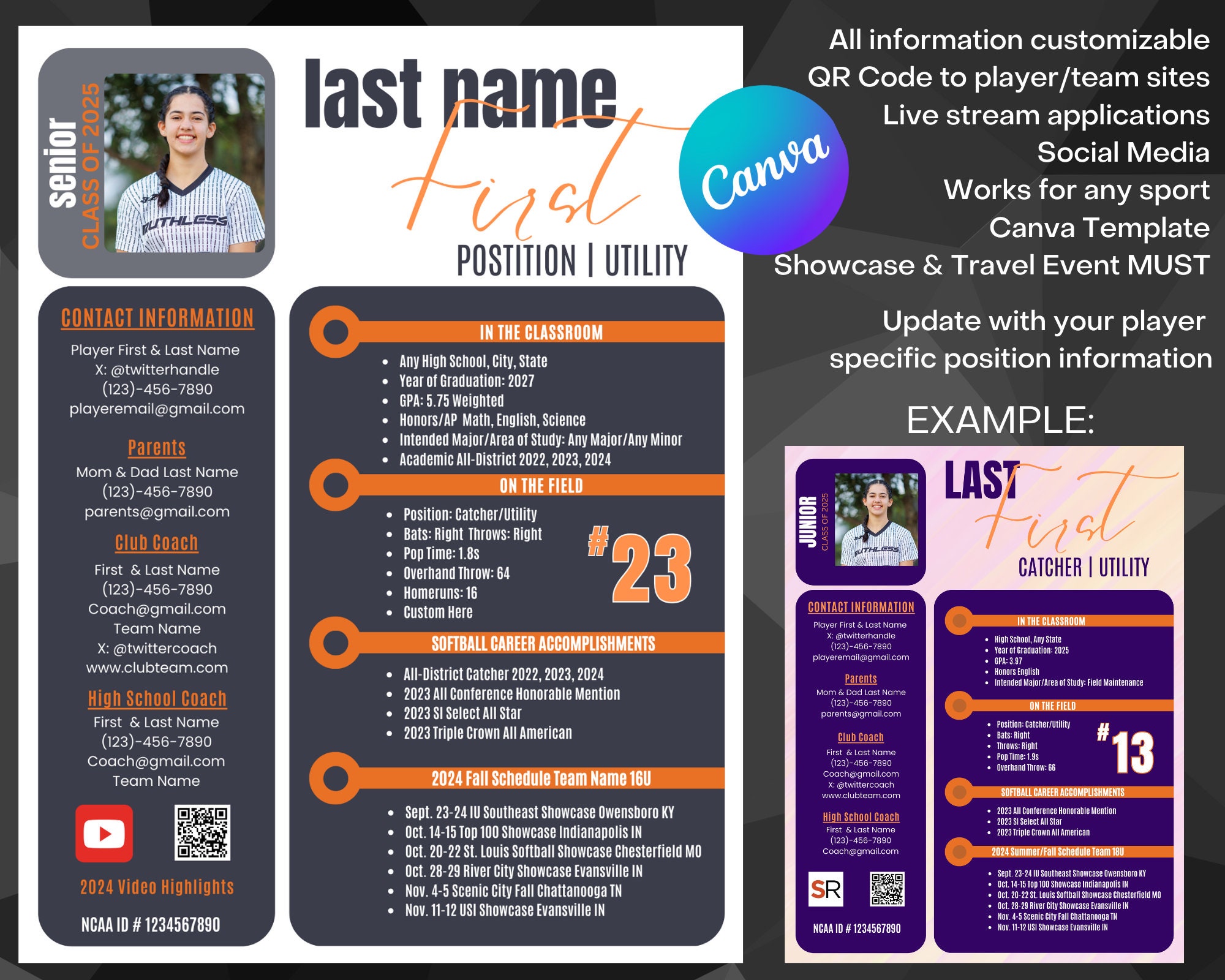 Individual Sports Profile | College Recruiting | Softball Baseball ...