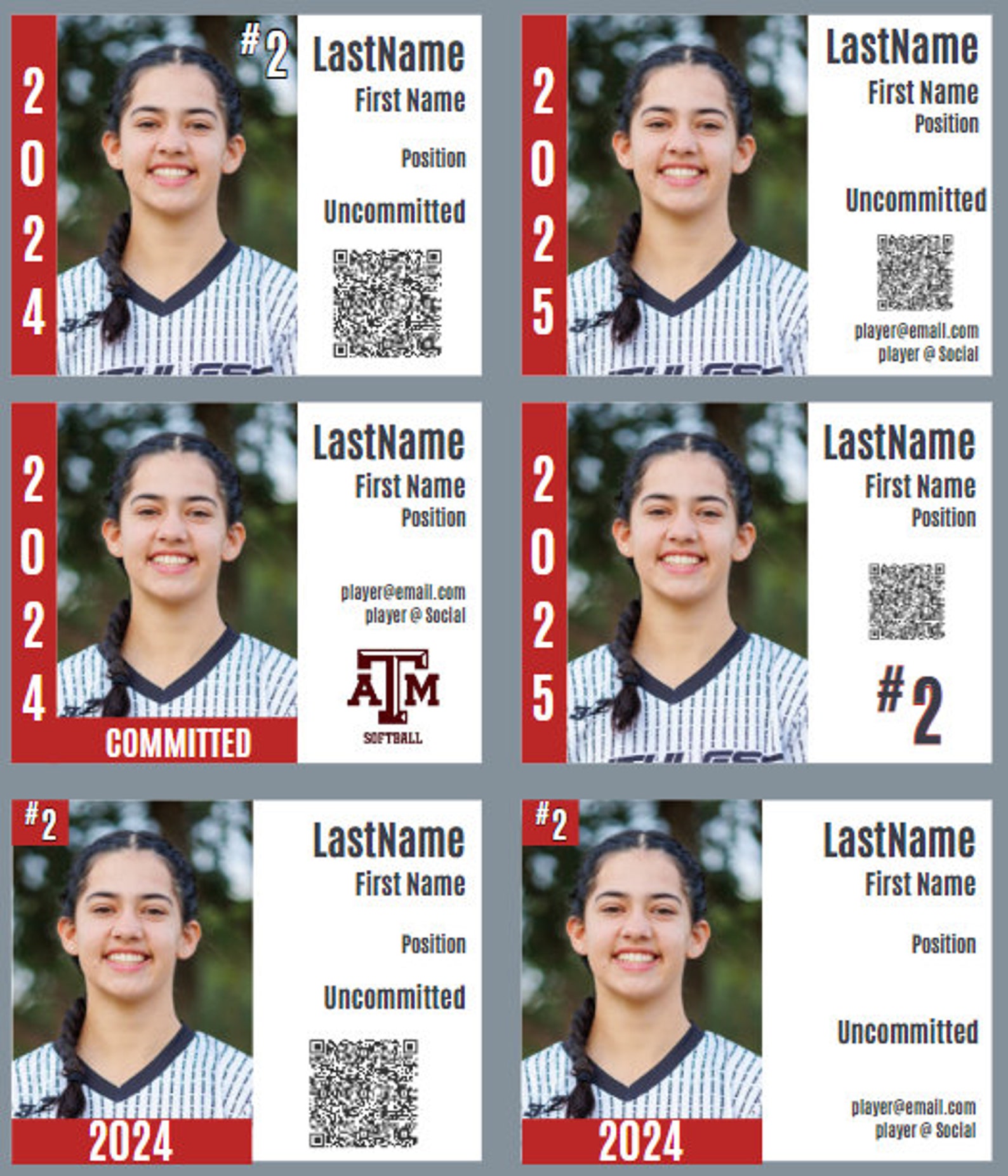 Select Soccer Roster | Travel Team | College Recruiting Editable ...