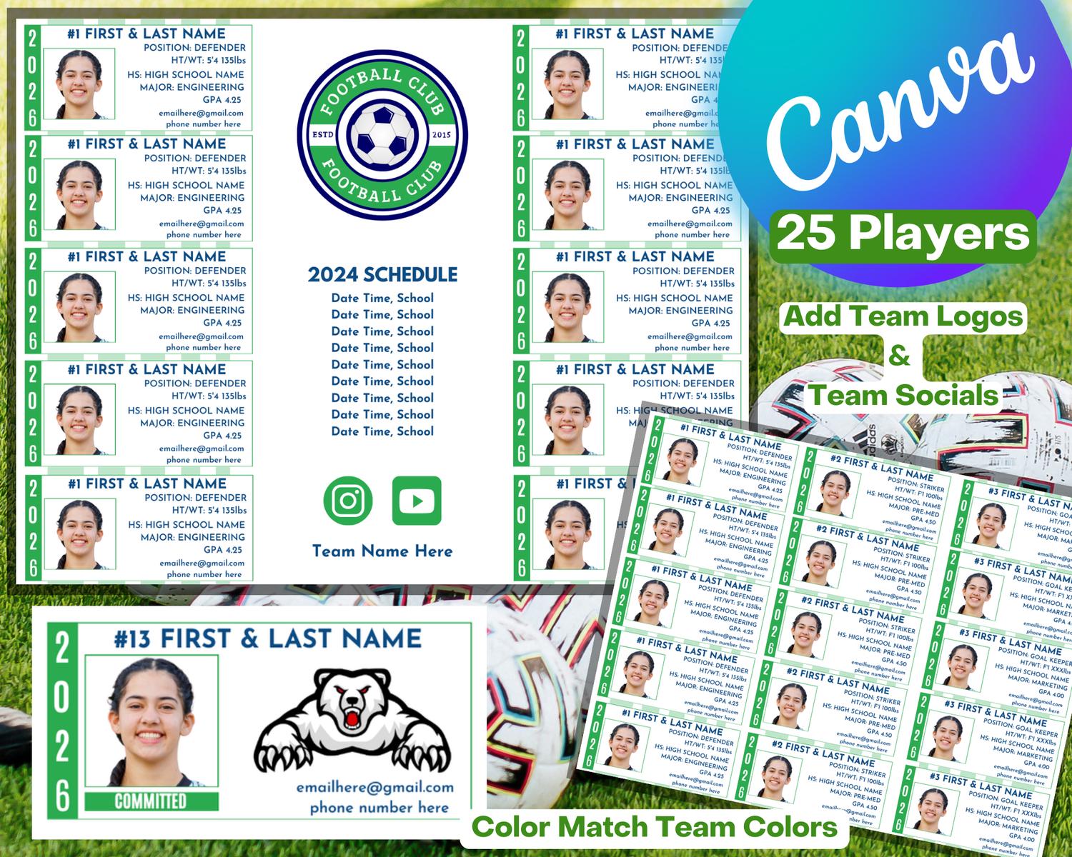 Soccer 25 Player Travel Team Select Soccer Roster | College Recruiting ...