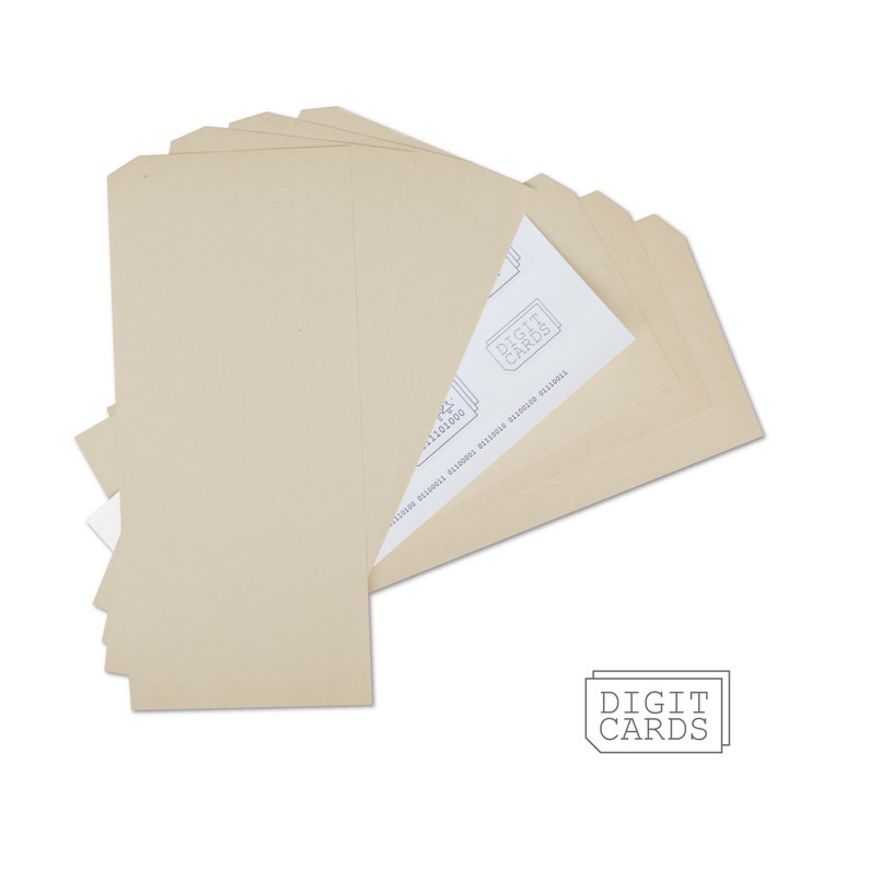 Sticker Pack Authentic Computer Punch Cards, Punched Card Collection ...