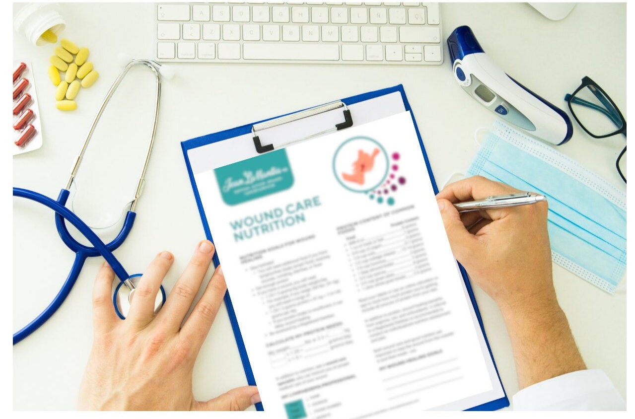 Wound Care Nutrition Teaching Tool Template - Etsy