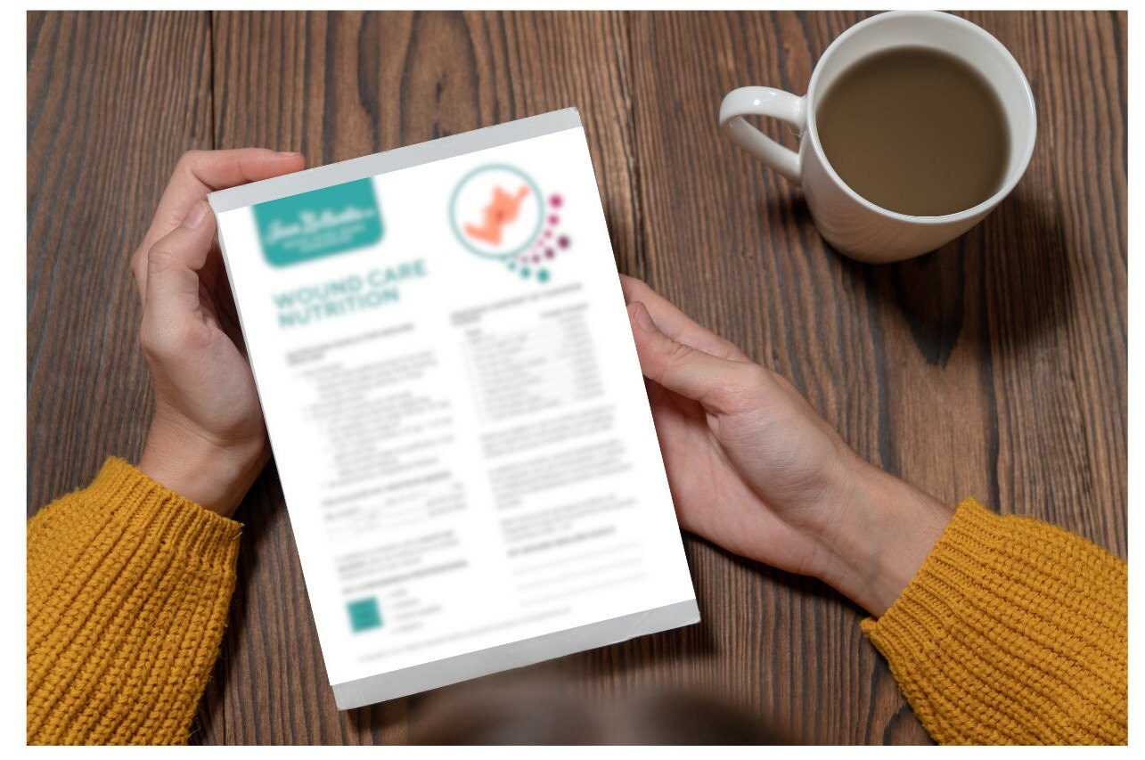 Wound Care Nutrition Teaching Tool Template - Etsy