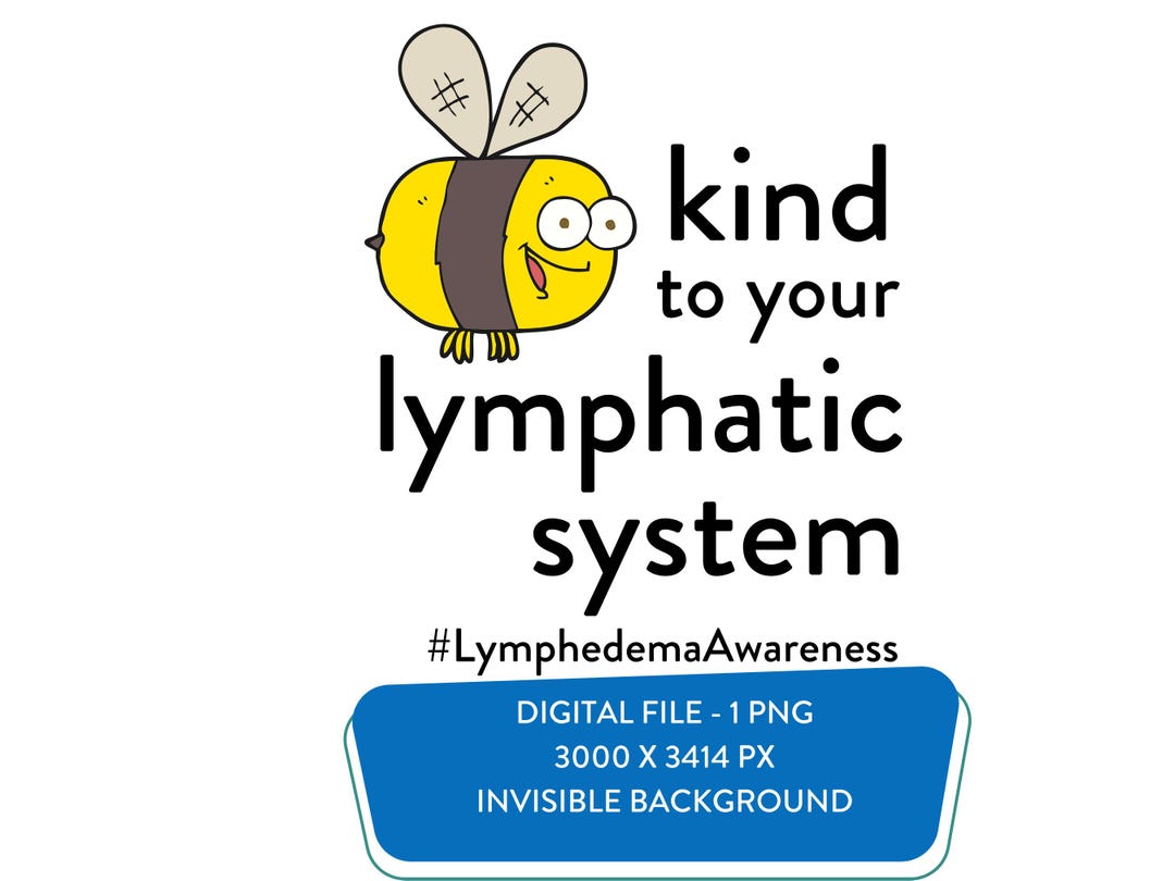 Be Kind to Your Lymphatic System Digital File With Cute Bee - Etsy