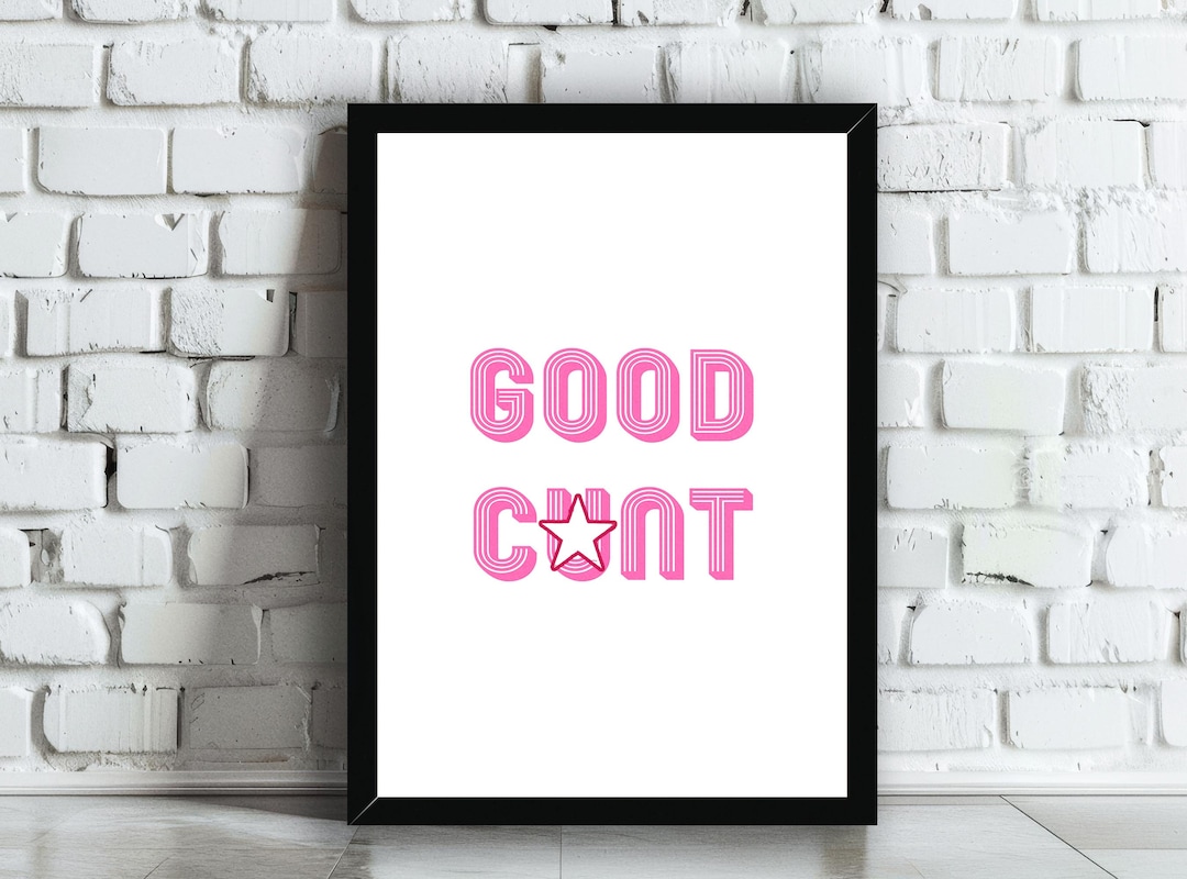 Good Cnt Pink Wall Art Print Funny Scottish Banter Humor Saying / Quote ...