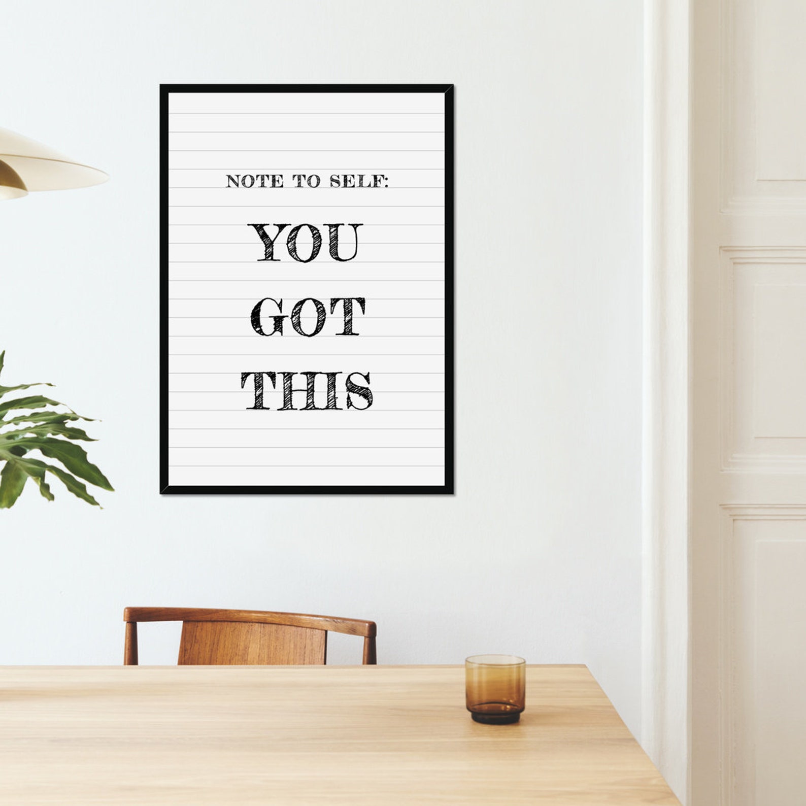 You Got This Wall Art Print | Note to Self Postivie Affirmation ...