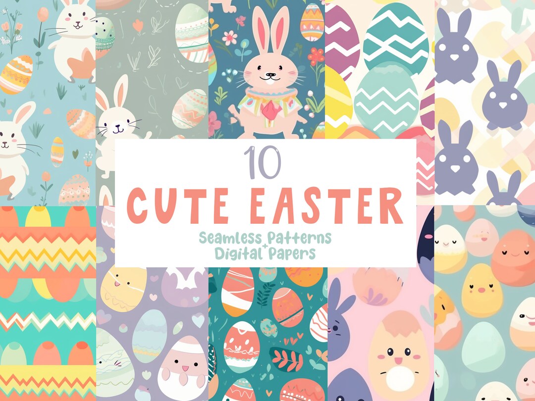 Seamless Easter Patterns - Easter Scrapbook Paper | Cute Easter ...