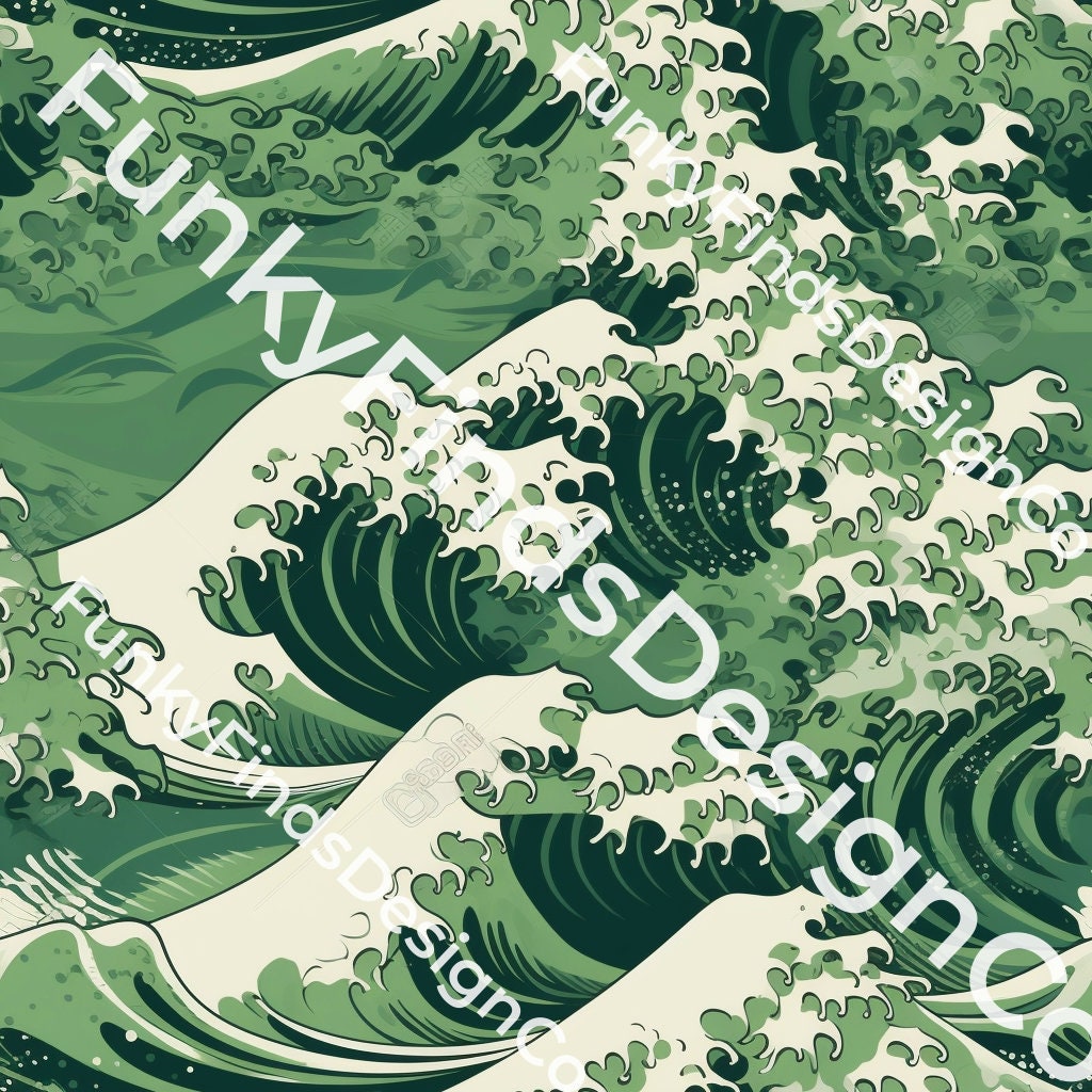 Seamless Wave Patterns - 20 Digital Papers in Vibrant Colors, the Great ...