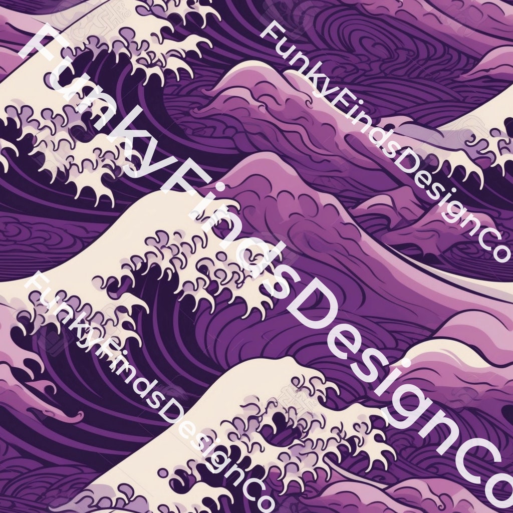 Seamless Wave Patterns - 20 Digital Papers in Vibrant Colors, the Great ...