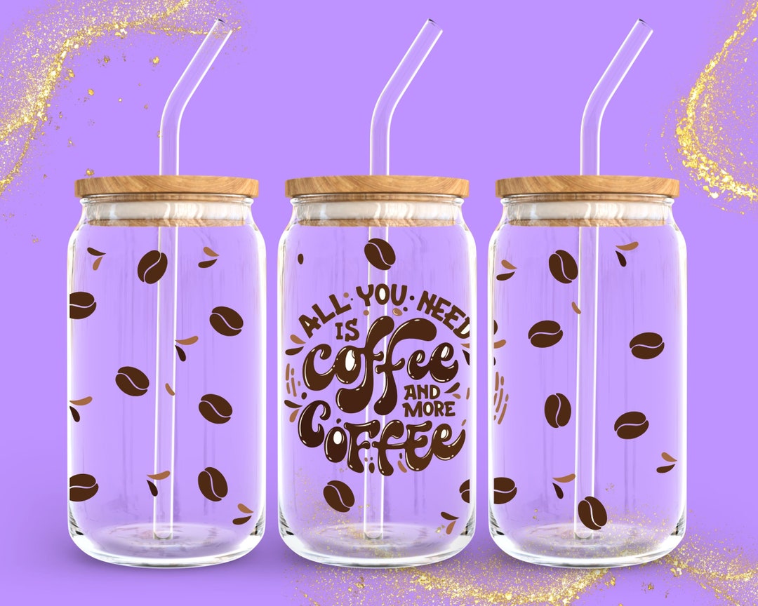 Coffee Glass Svg Libbey Glass Wrap Svg Libbey Can Wrap Etsy