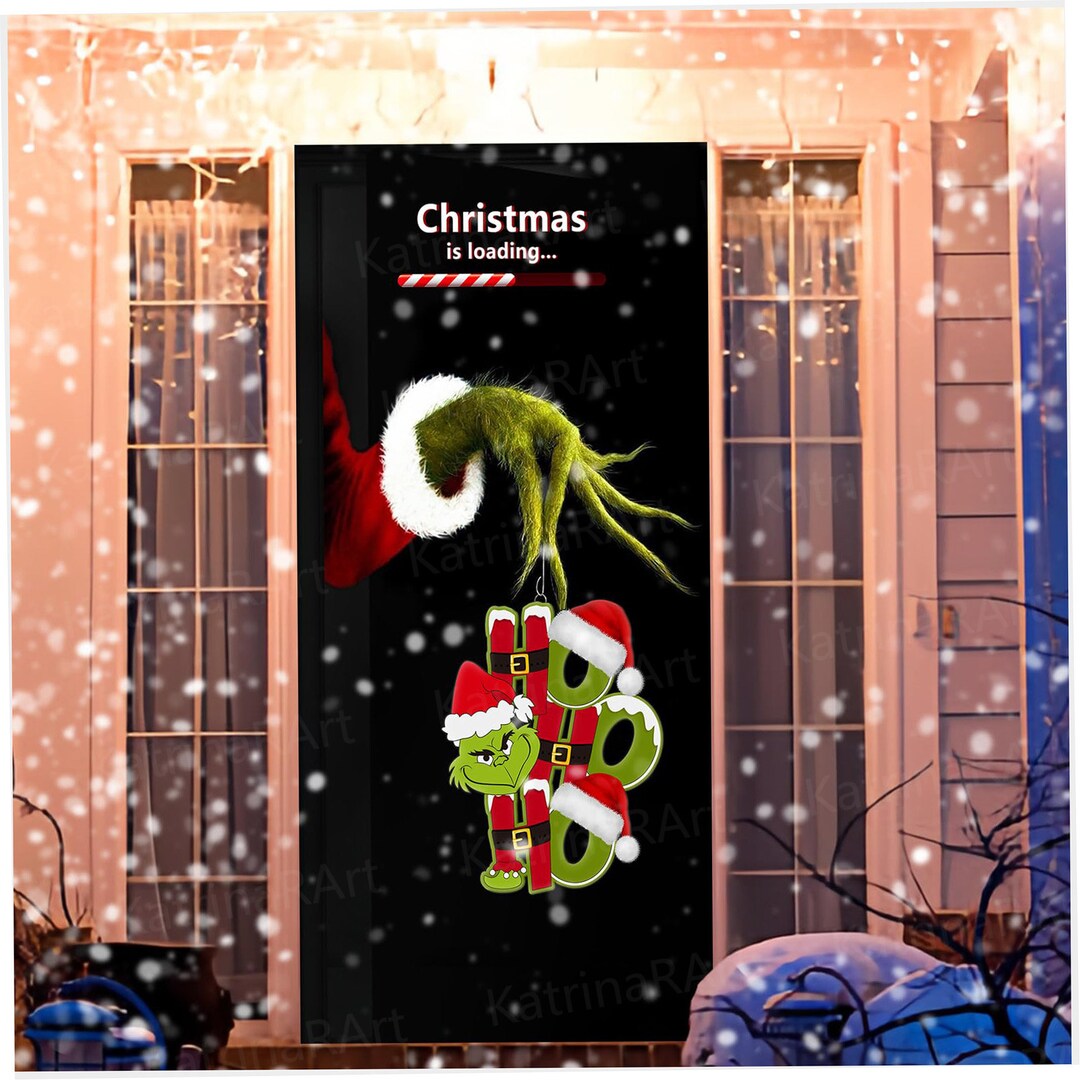 Grinch Door Cover Christmas Grinch Home Decorations Outdoor - Etsy.de