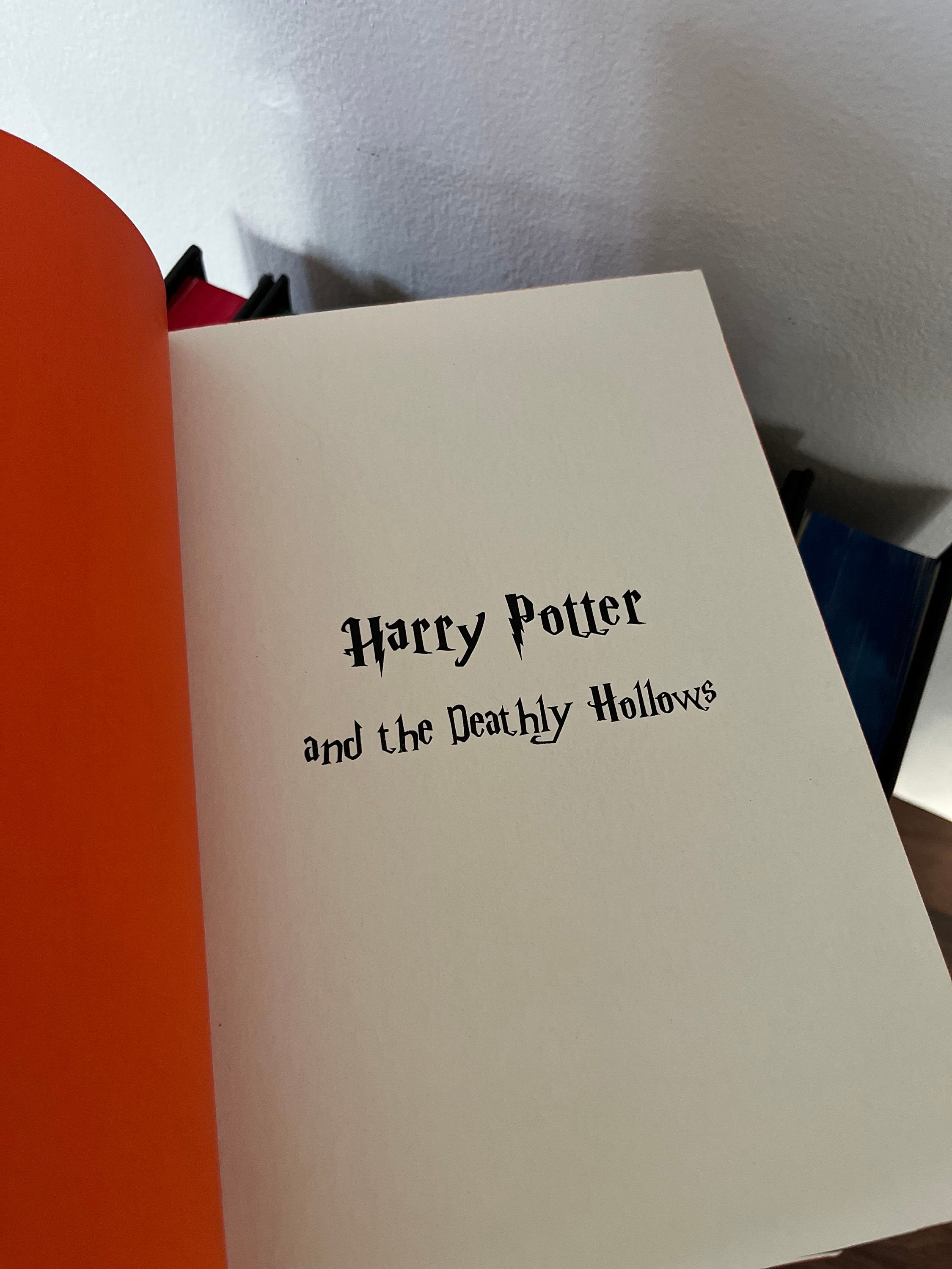 Rebound Harry Potter 7 Book Set - Etsy