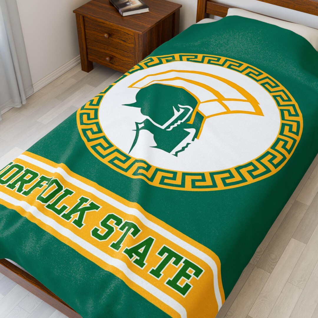 Norfolk State Blanket - NSU Behold Green and Gold Gift for Grad Alumni ...