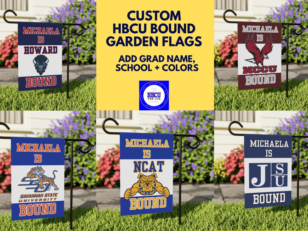 HBCU College Bound Garden Flags - Printed Both Sides - Etsy