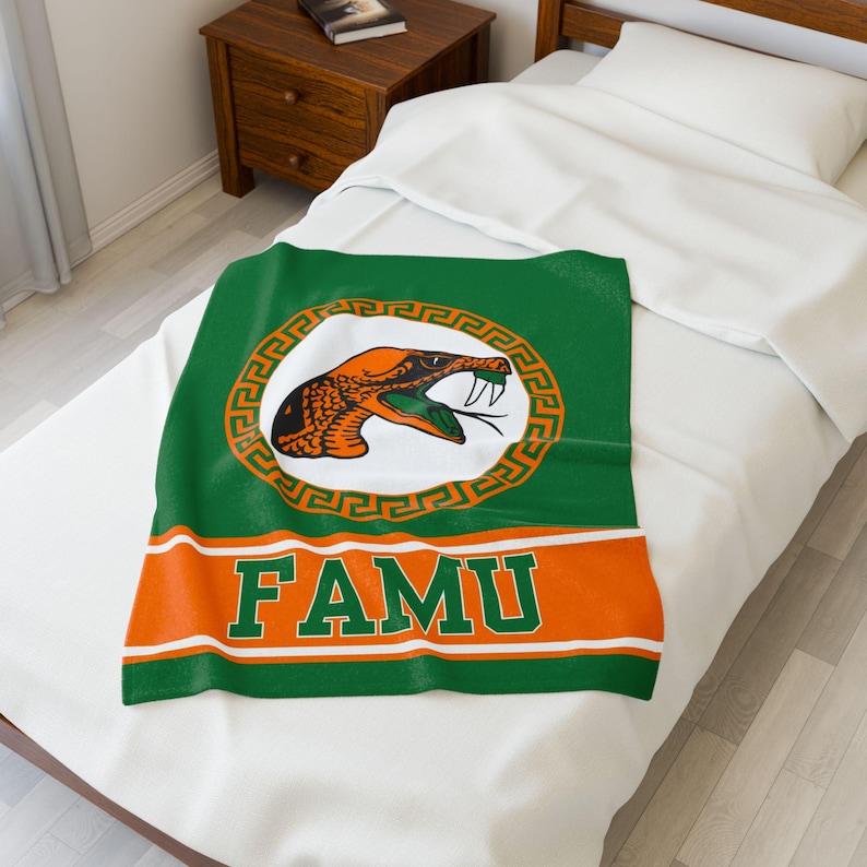 FAMU Blanket- Rattler Blanket Gift for Grad Alumni - Game Day Tailgate ...