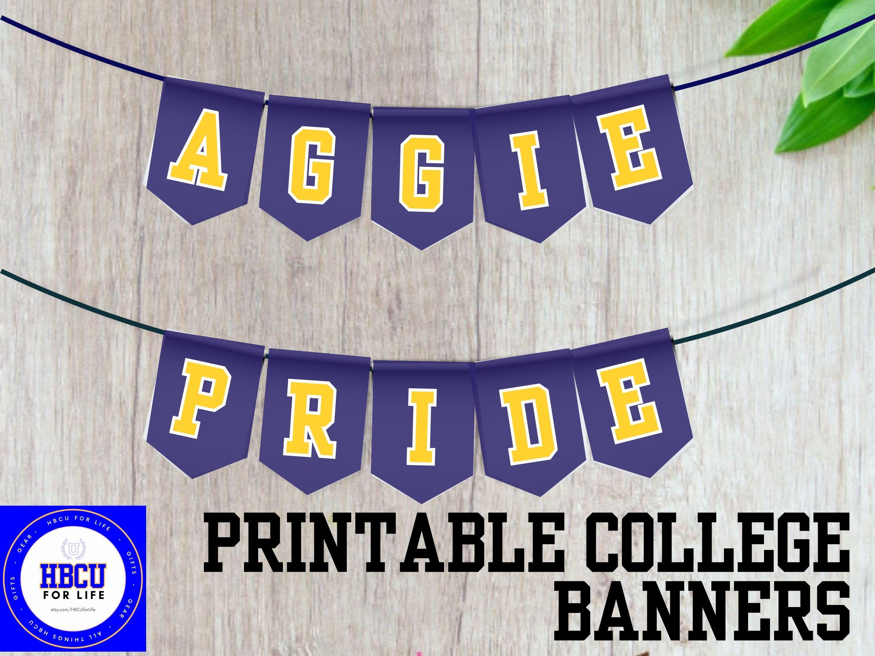 Printable NCAT Aggies and Aggie Pride - College Decision Day Decor ...