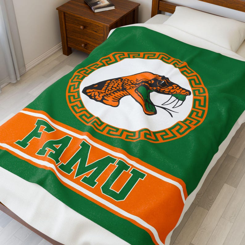 FAMU Blanket- Rattler Blanket Gift for Grad Alumni - Game Day Tailgate ...
