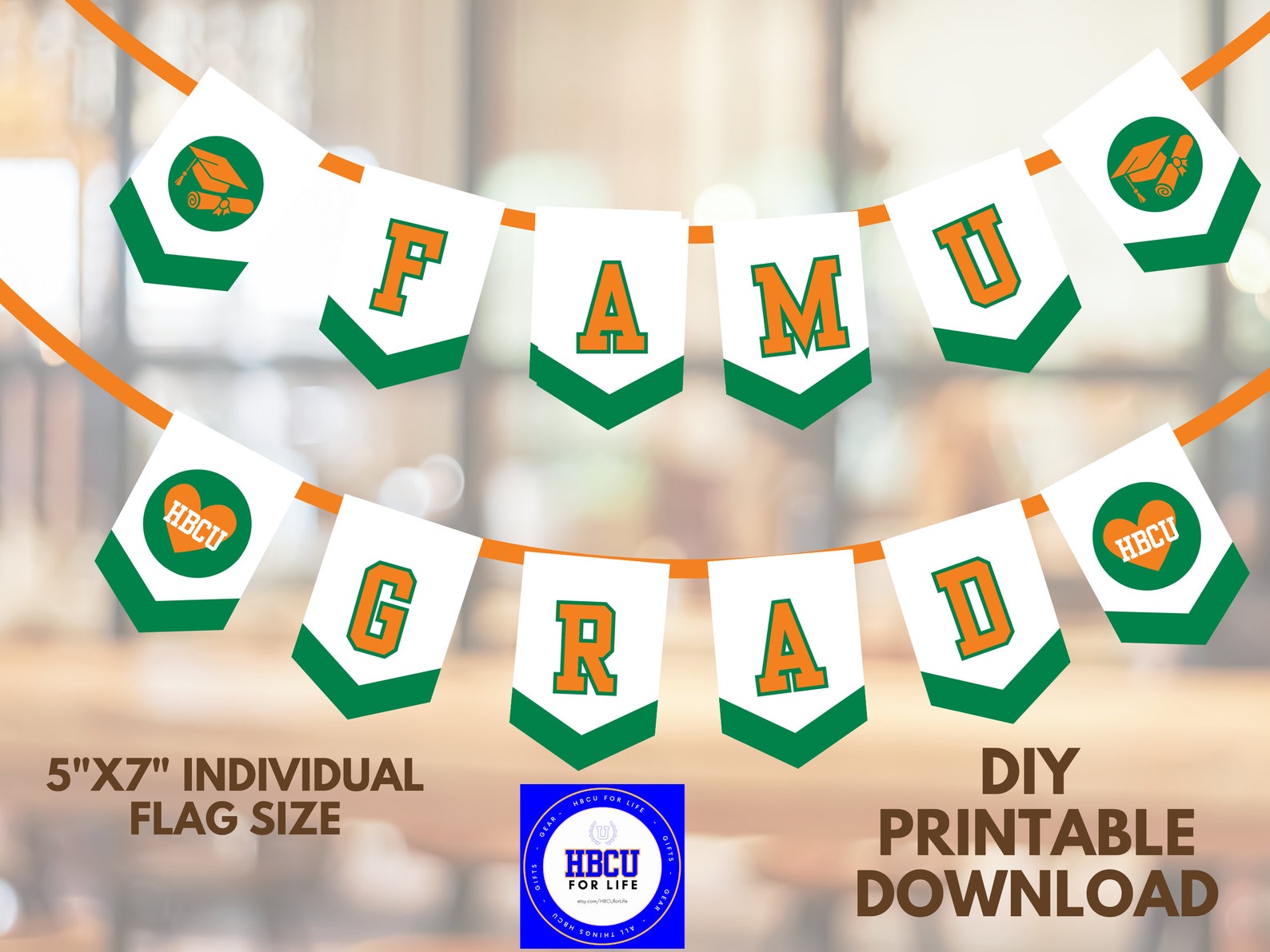 Printable FAMU Bound / FAMU Grad- Graduation Party Garland - HBCU Party ...
