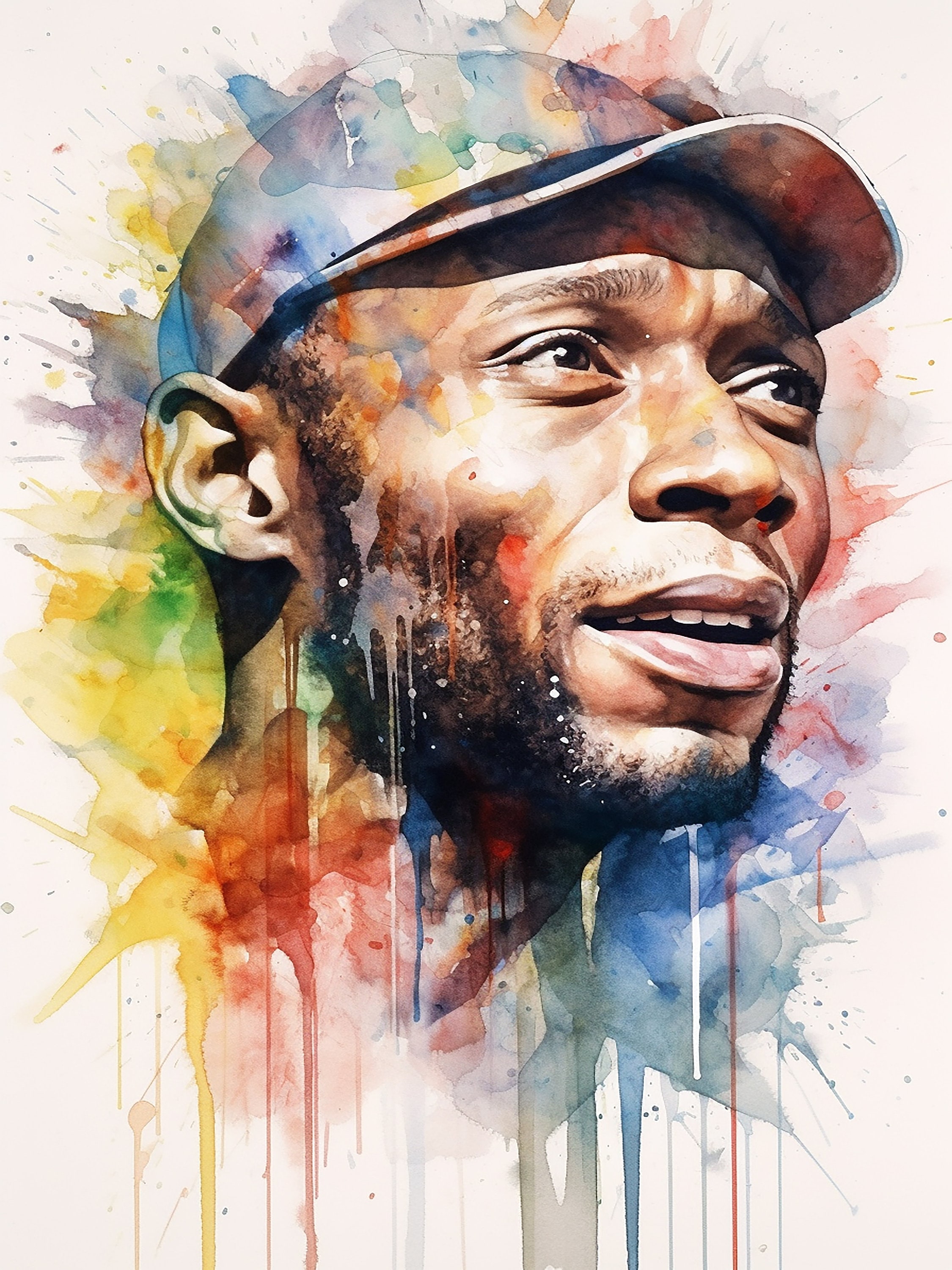 Mos Def Digital Art | Watercolor Portraits | Unique Pop Art Design ...