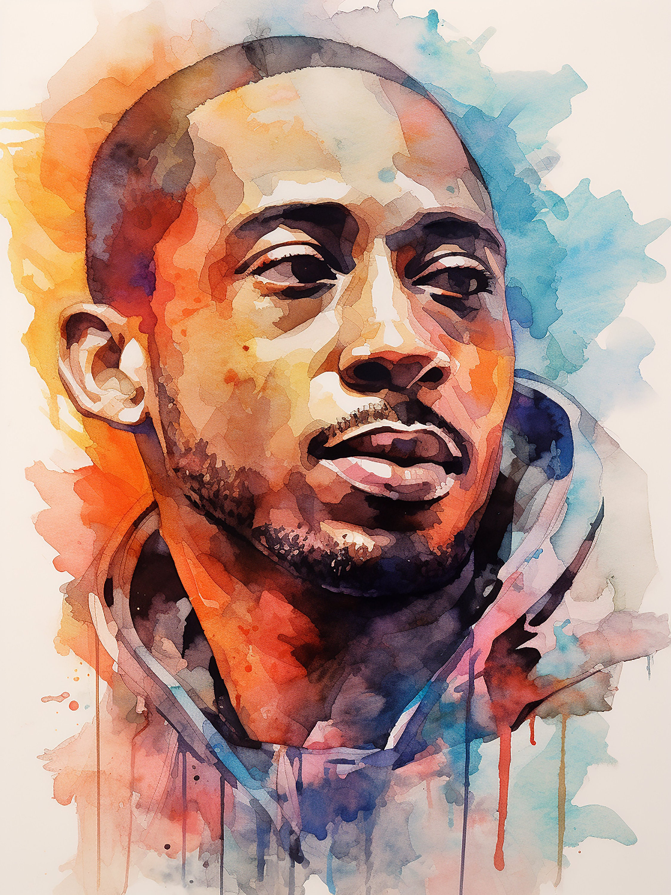 Ludacris Digital Art | Watercolor Portraits | Unique Pop Art Design ...