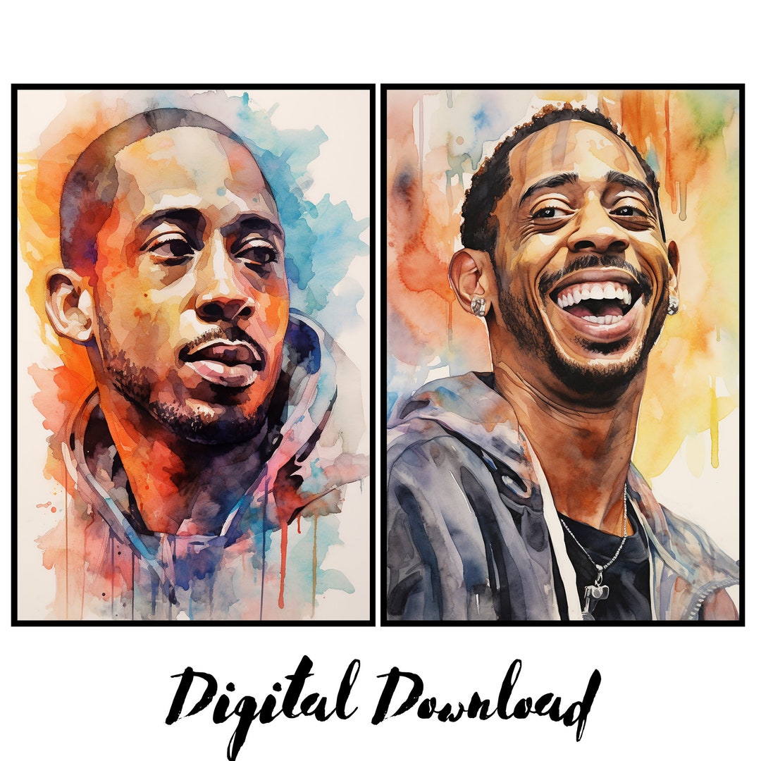 Ludacris Digital Art | Watercolor Portraits | Unique Pop Art Design ...