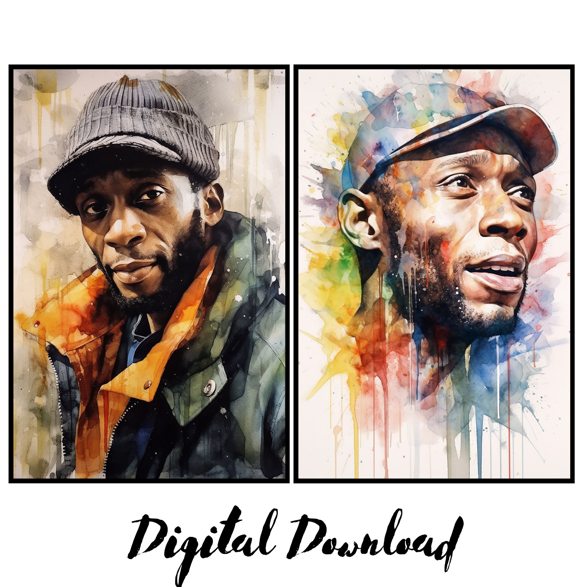 Mos Def Digital Art | Watercolor Portraits | Unique Pop Art Design ...