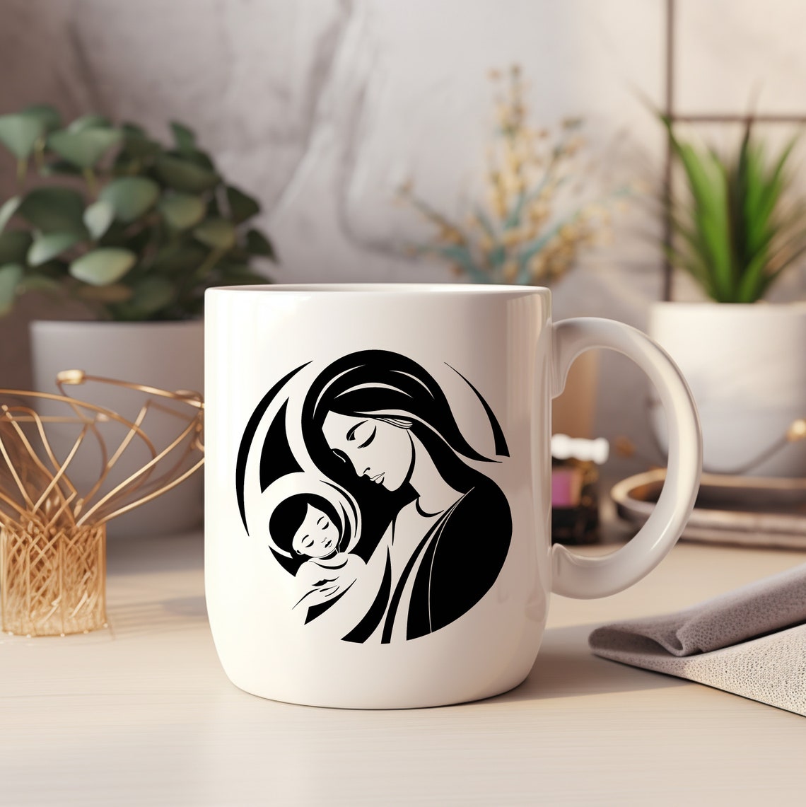 Mom and Child SVG PNG DXF Eps Pdf, Mother and Child Svg Png, Mother and ...