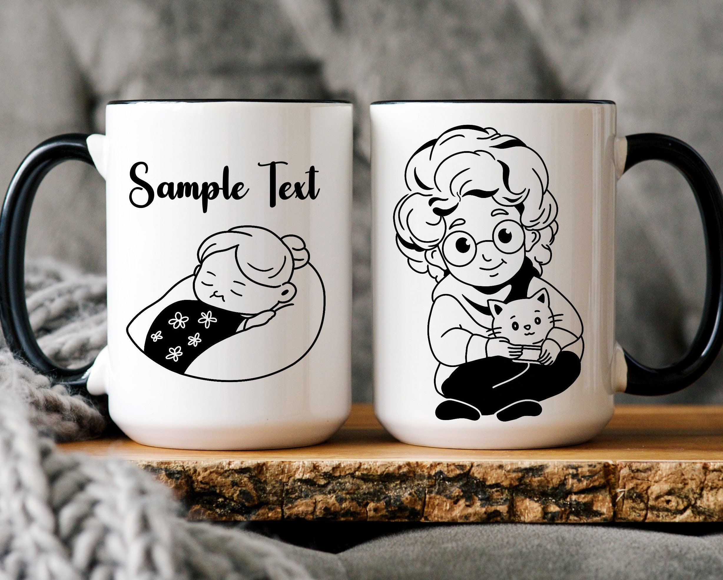 Grandma PNG SVG EPS Pdf Dxf, Grandparent's Day Bundle, Grandparents ...