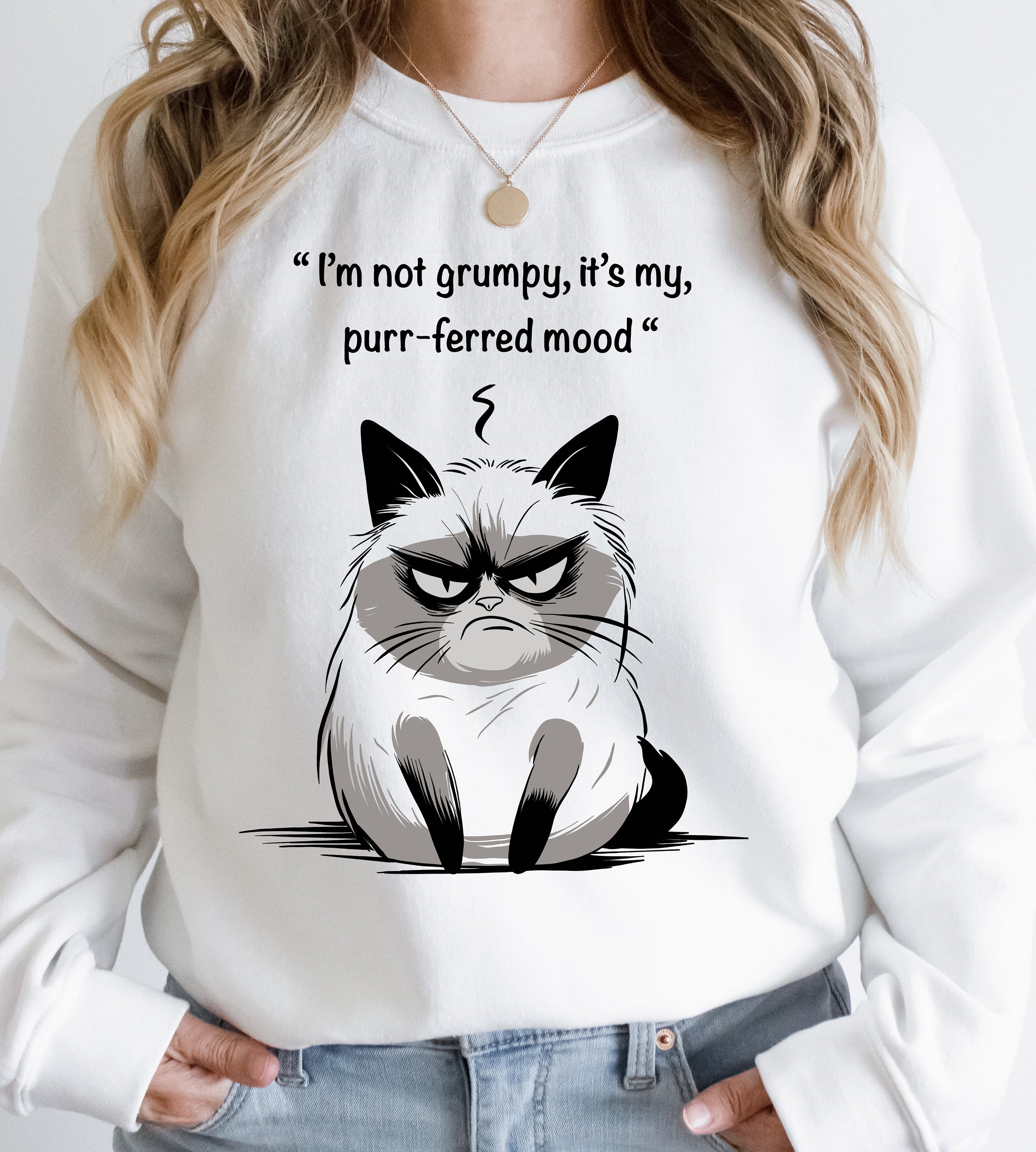 Grumpy Cat SVG PNG PDF and Eps, Cat Humor Svg Png Eps and Pdf, Funny ...