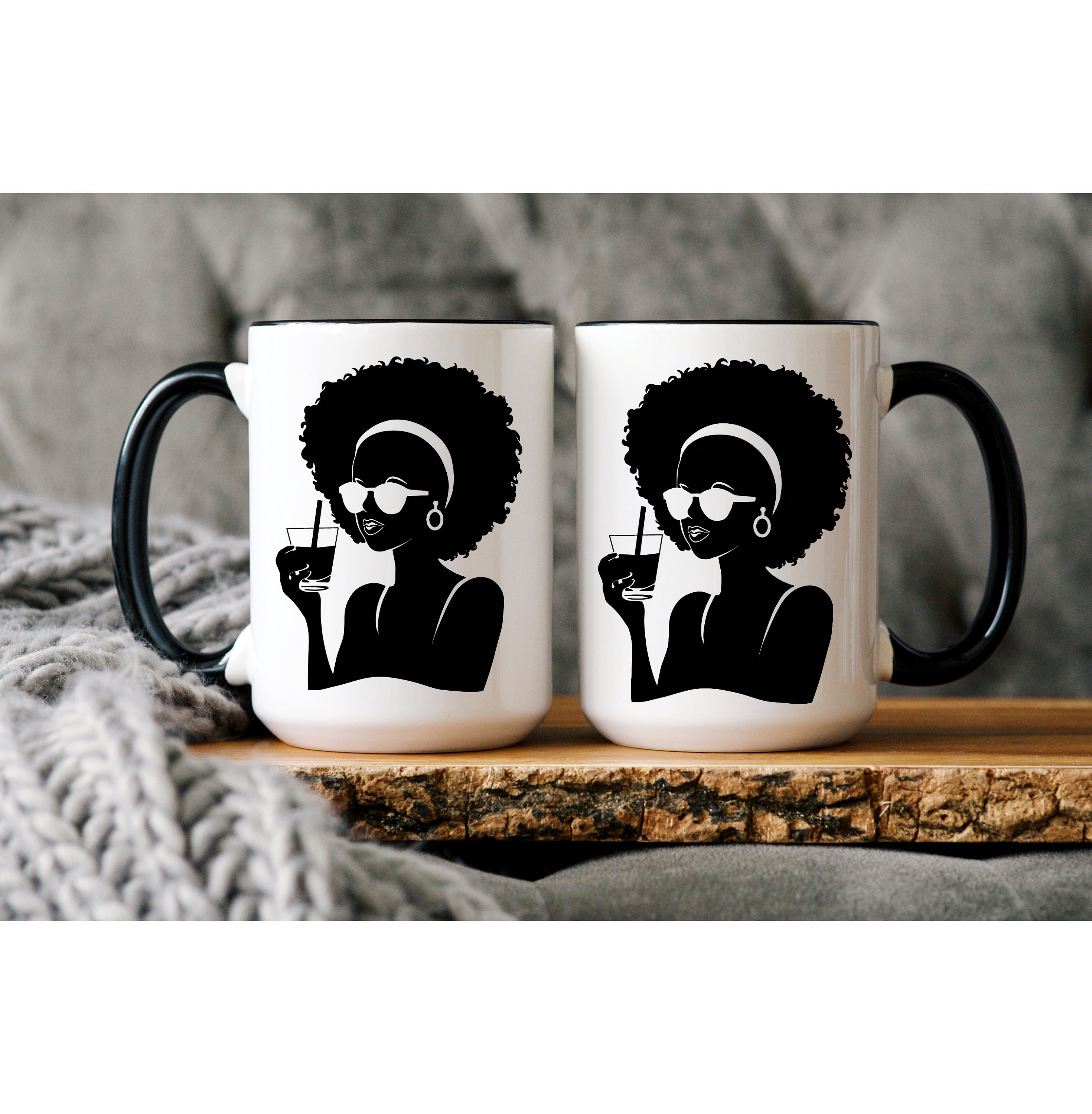 Afro Summer Vibes Afro Summer Silhouette Black Lady Summer - Etsy
