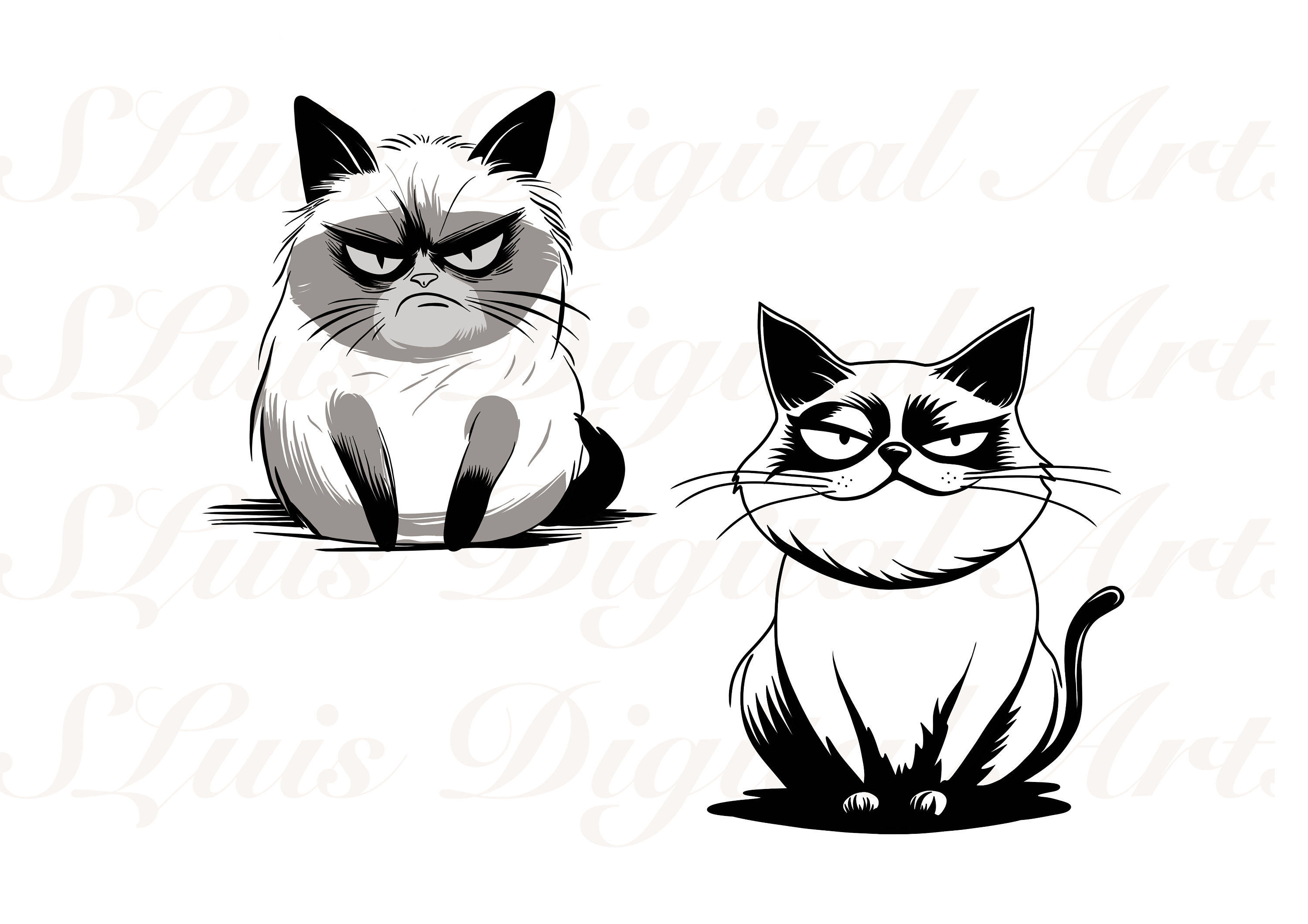Cats SVG PNG DXF Pdf and Eps, Cat Humor Svg Png Eps and Pdf, Funny Cat ...