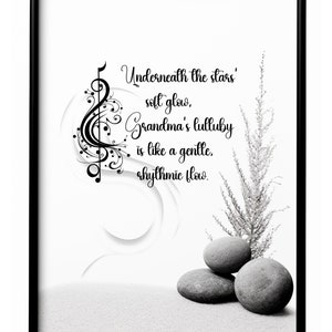Grandma's Lullaby Quote: Grandparents Day Design (digital Download) - Etsy