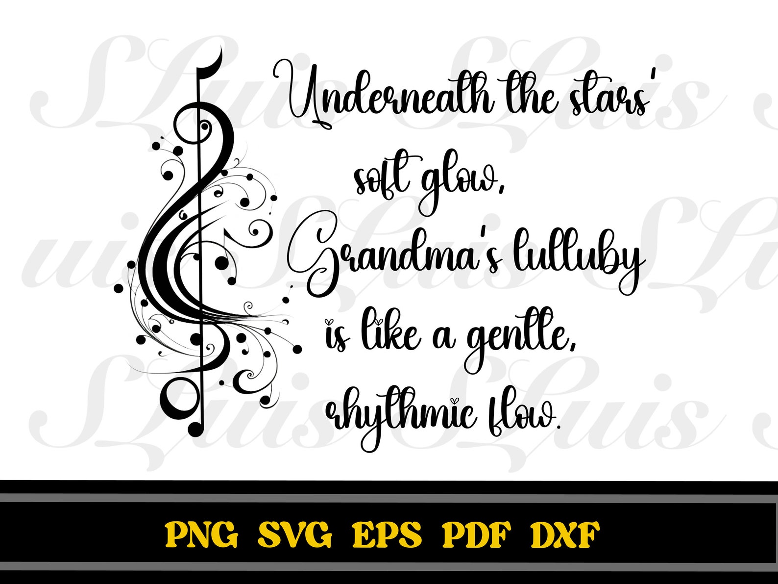 Grandma's Lullaby Quote: Grandparents Day Design (digital Download) - Etsy