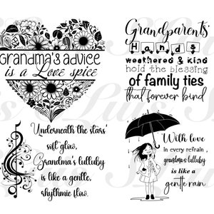 Grandparents Bundle PNG Svg Eps Pdf Dxf, Grandparents Day, Grandmas ...