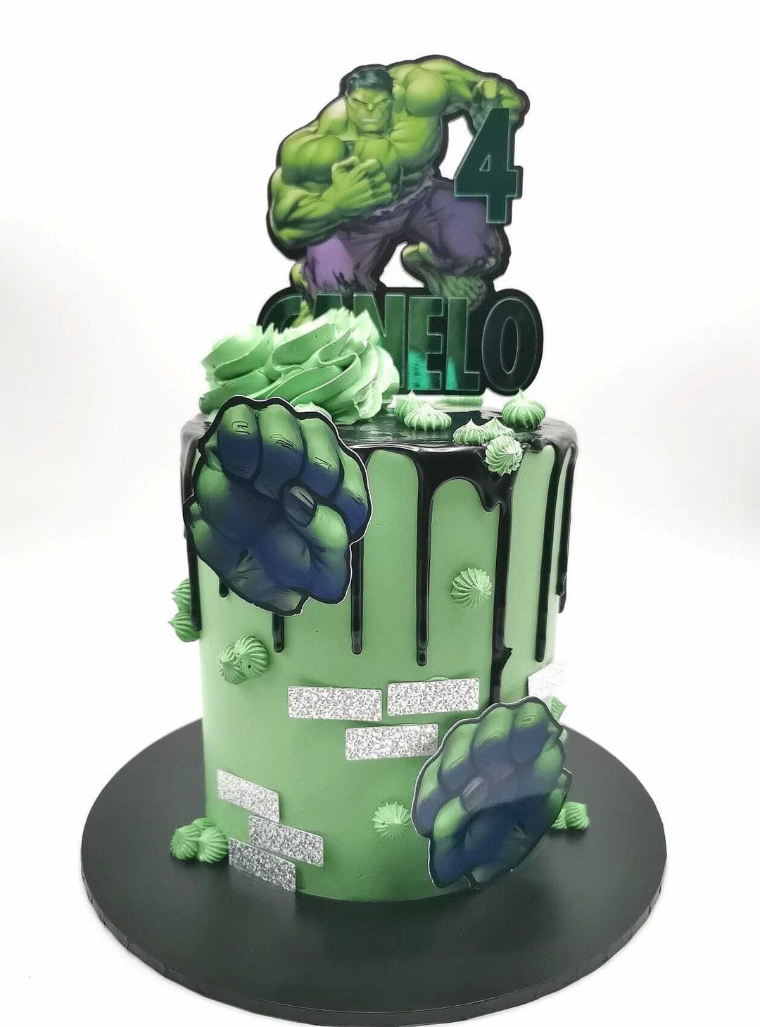 Personalised Hulk Themed Cake Topper Package - Etsy