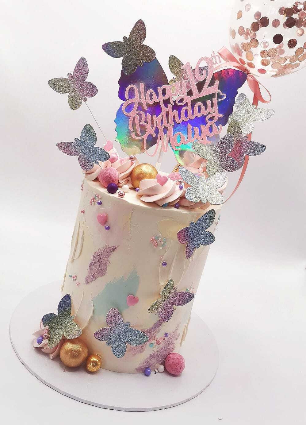 Personalised Butterfly Themed Cake Topper Package - Etsy