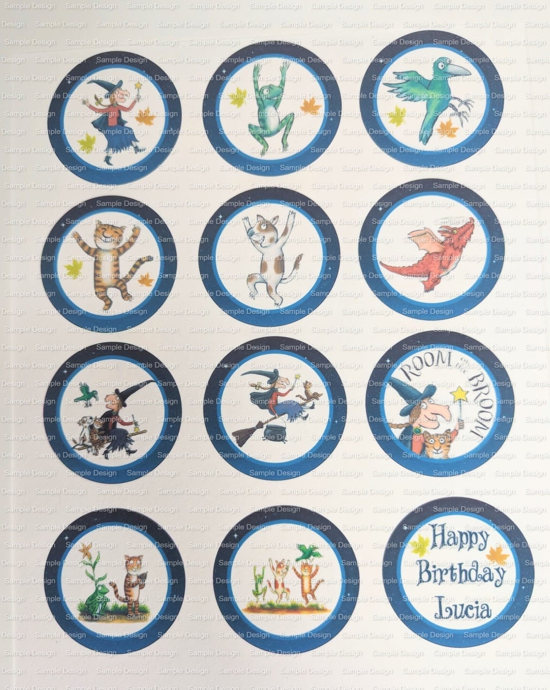 Personalised Room on the Broom Themed Edible Print Package - Etsy