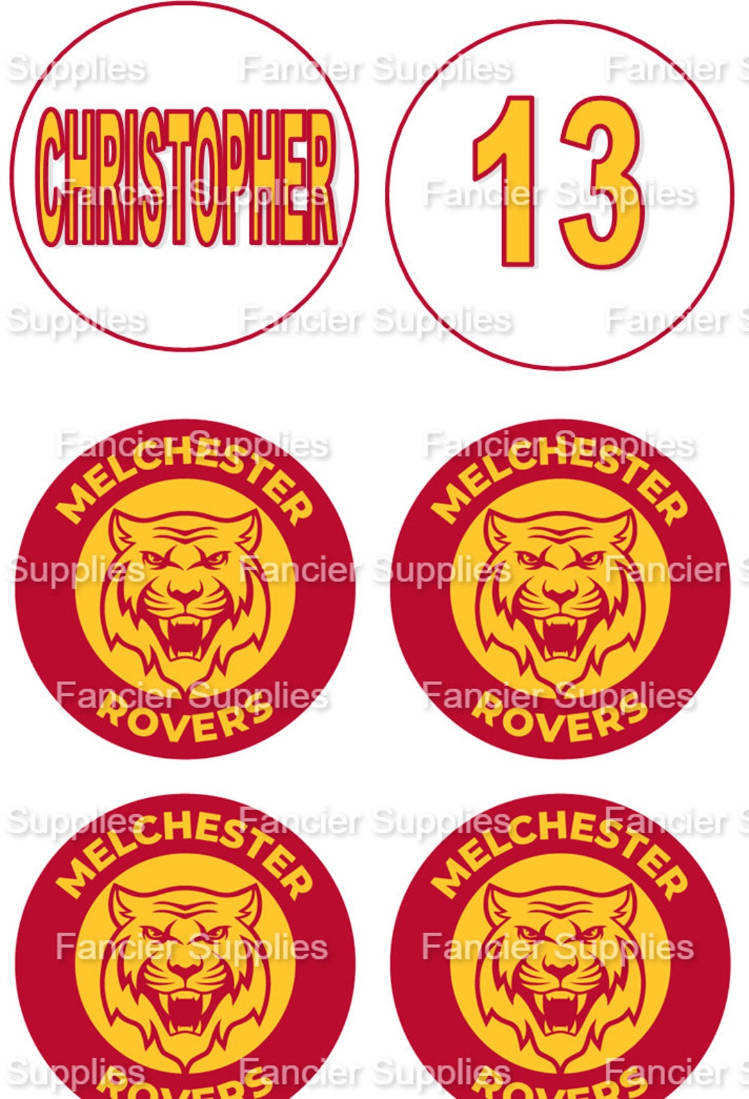 Personalised Football Soccer Logo Themed Edible Print Package - Etsy
