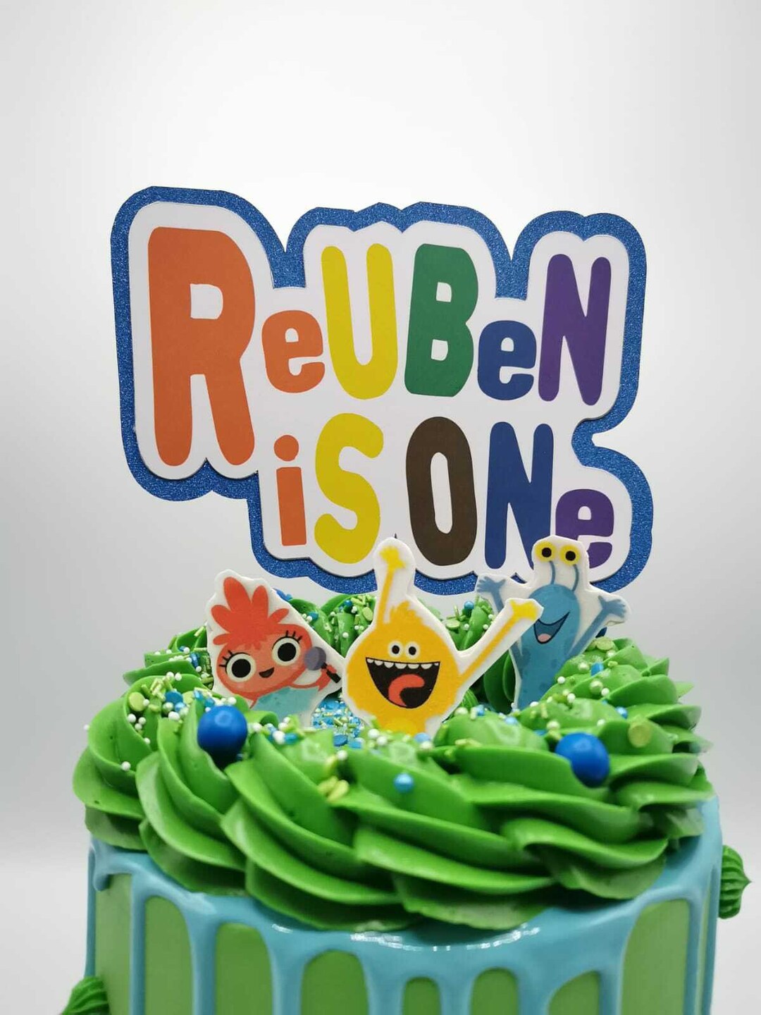 Personalised Super Simple Monster Themed Cake Topper Package / Super ...
