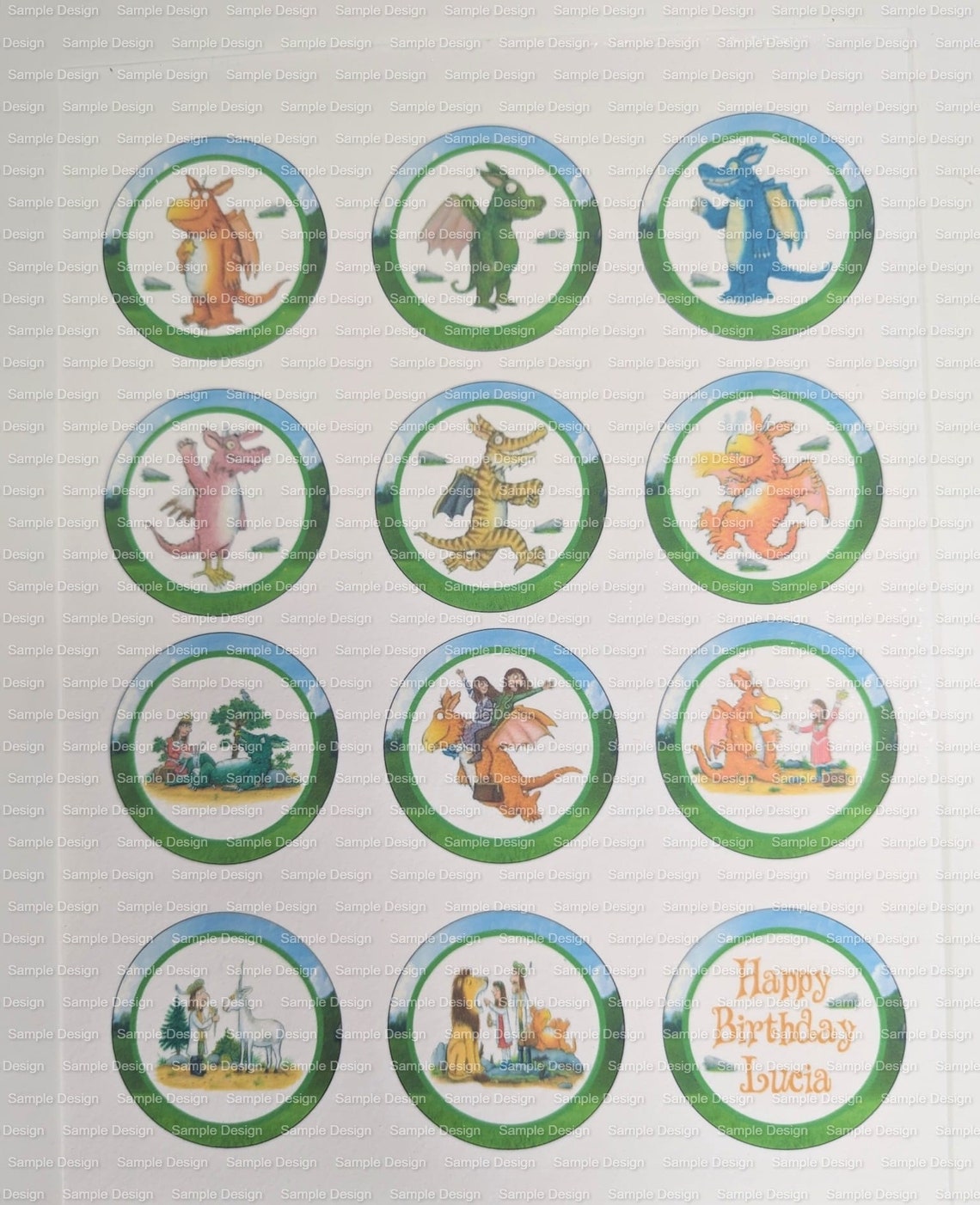 Personalised Zog Themed Edible Print Package - Etsy