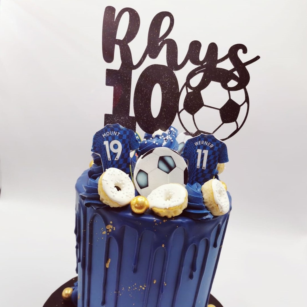 Personalised Football Themed Cake Topper Package - Etsy