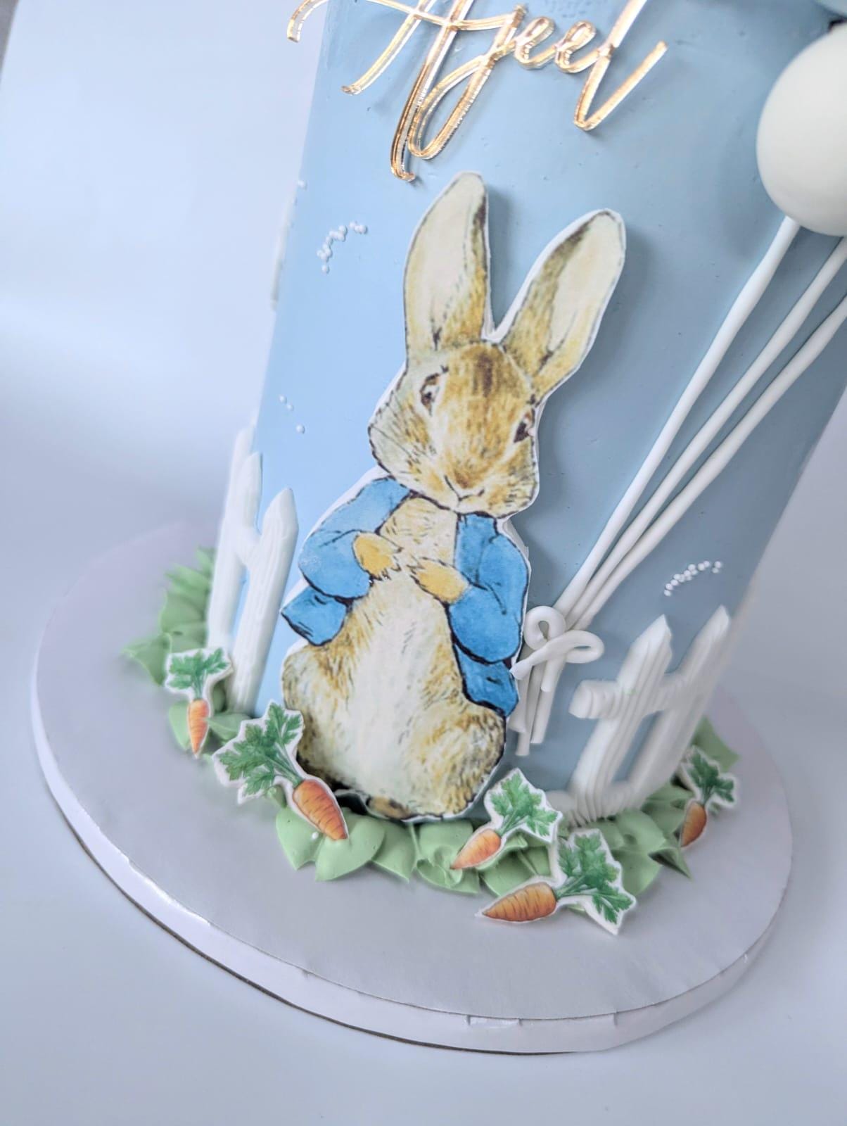 Rabbit Topper Package With Edible Printed Images of Peter Rabbit and ...